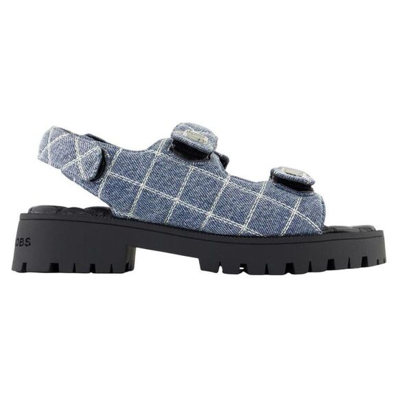 Marc Jacobs | Shoes | Marc Jacobs Plaid Denim Platform Sandal Women ...